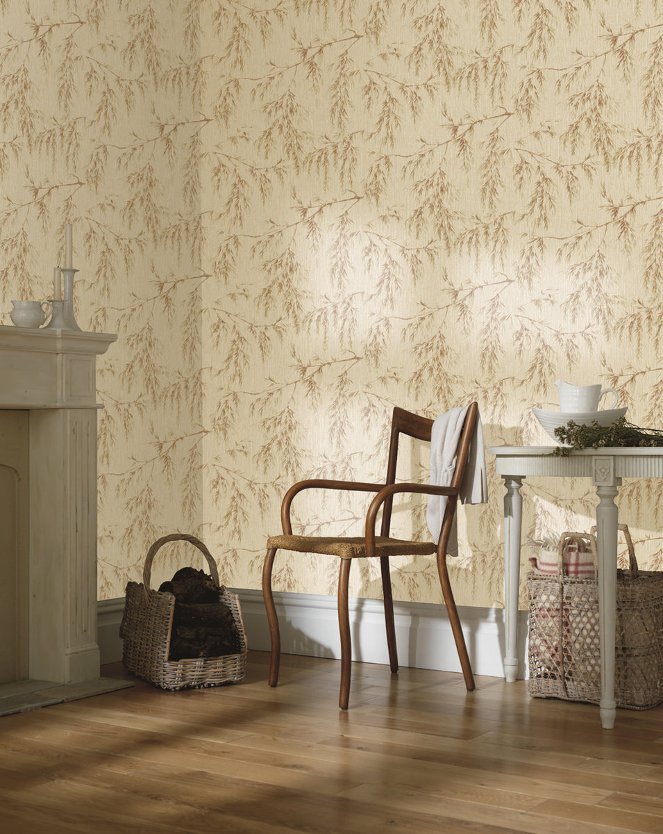 Willow Tree Neutral/Rust Wallpaper – Arthouse USA Inc.