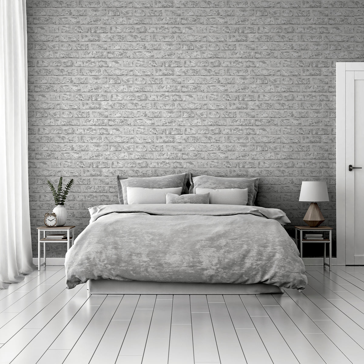 Arthouse Rustic Brick Gray Paste the Paper Wallpaper – Arthouse USA Inc.